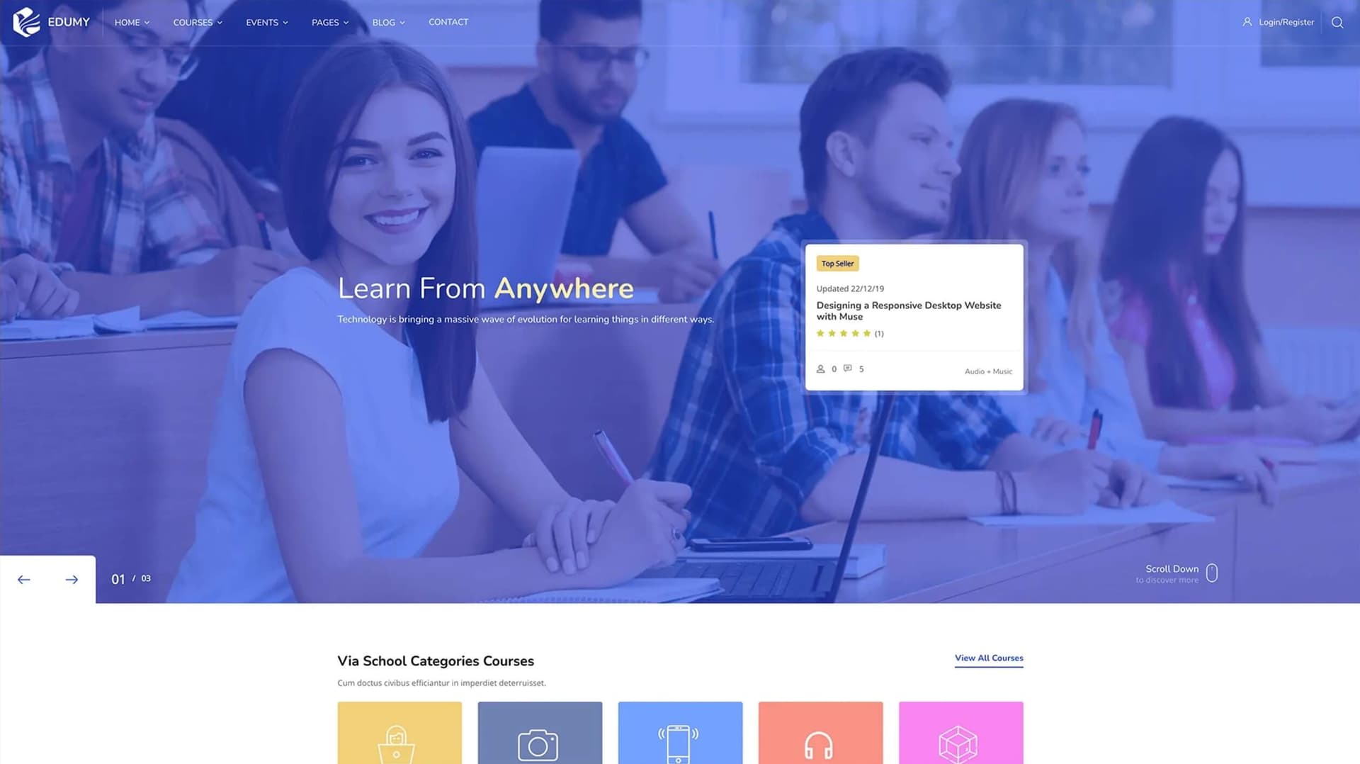 Official Edumy Theme - Moodle 4.4+ — Premium Moodle Theme 2024 ...